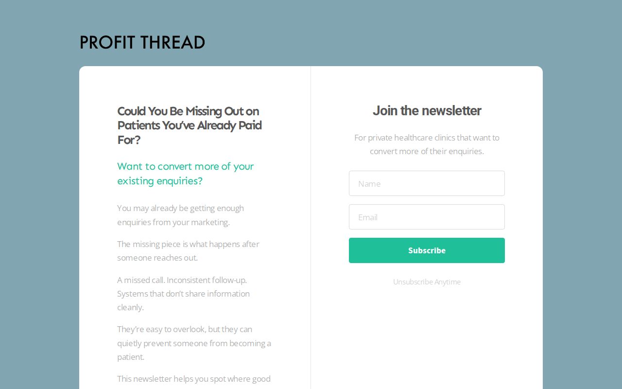 Profit Thread | Smarter Pricing, Better Clients, Bigger Profits